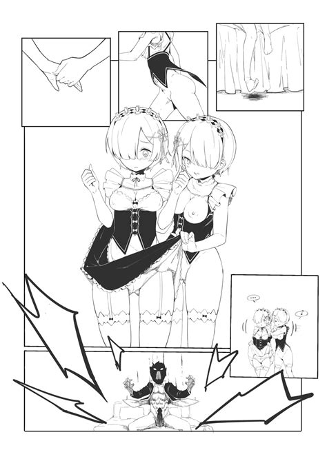Rem Ram And Natsuki Subaru Rezero Kara Hajimeru Isekai Seikatsu
