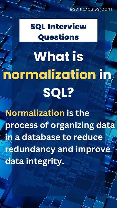 Sql Normalization Sql Interview Questions Sql Databasetips Sqlinterviewquestions Mssql