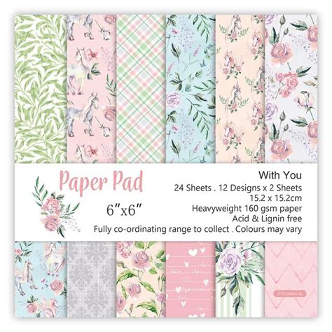 Diy 아트 공예 장식용 스크랩북 용지 저널 용품 배경 앨범 카드 15x15cm 6x6 인치 24 매 12 매 Aliexpress