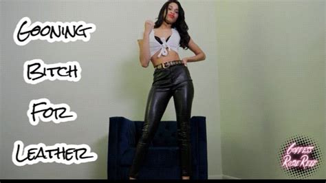 Gooning B For Leather A Femdomme Goddess Rosie Reed Makes You A