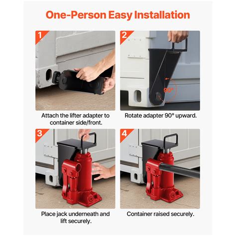 Vevor Shipping Container Jack Lug With U Shaped Handle 1 Pack Storage