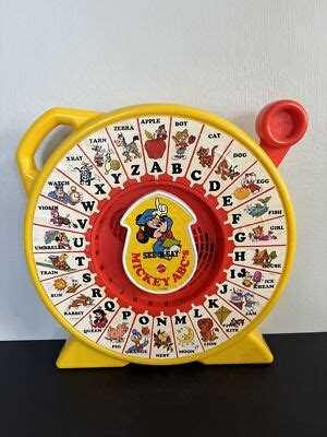 Disney Mickey Mouse And Friends See N Say Mickey Abcs Learn Vintage 1989