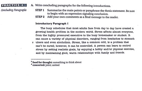 Write The Conclusion Example Practice · 4 ~ Concludi Ng