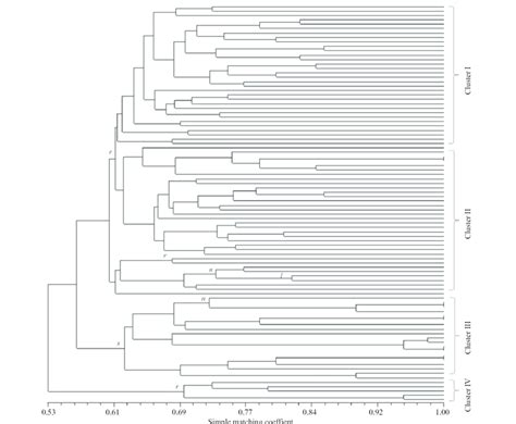 Un Weighted Pair Group Method With Arithmetic Mean Dendrogram Among 90 Download Scientific