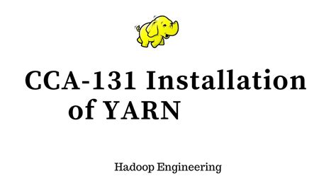 cca131 install add yarn service using cloudera manager youtube