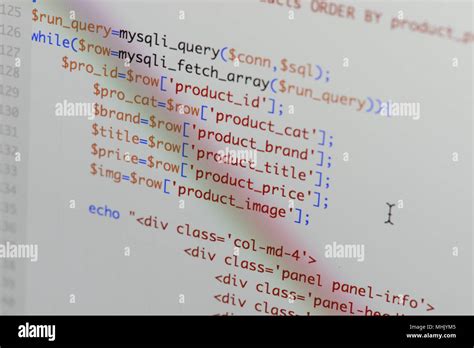 Real Php Code Developing Screen Programing Workflow Abstract Algorithm Concept Lines Of Php