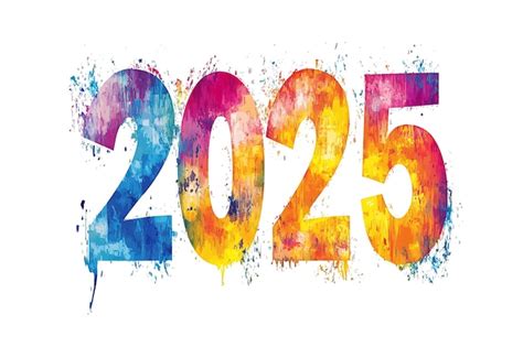 The Year Is Written In The Form Of Numbers Premium AI Generated Vector