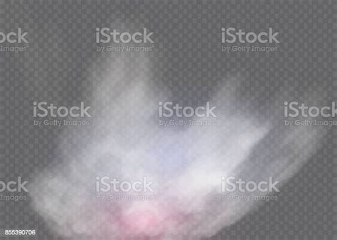 안개 또는 연기 고립 된 투명 한 특수 효과입니다 화이트 벡터 흐려 안개 또는 스모그 배경 벡터 일러스트 레이 션 0명에 대한