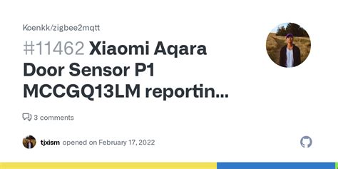 Xiaomi Aqara Door Sensor P1 Mccgq13lm Reporting Contact State Null