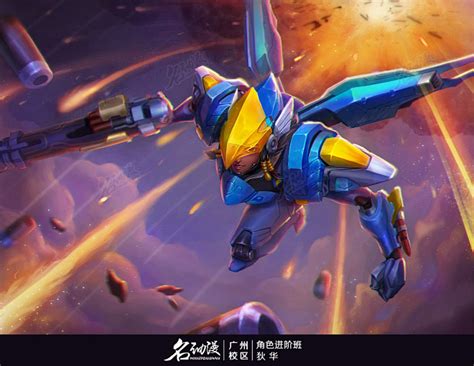 守望先锋皮肤同人插画1 同人 法老之鹰 机甲 守望先锋 角色原画作品图片素材