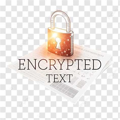 A Block Of Encrypted Text With Glowing Padlock Symbolizing Security
