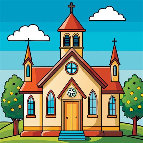 Iglesia Dibujos Animados Ilustración 53261761 Vector En Vecteezy