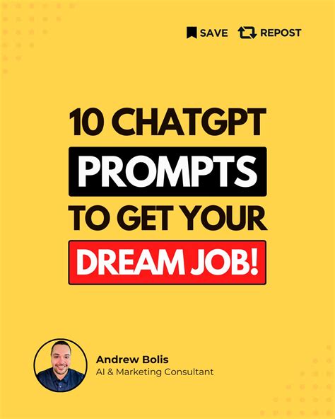 Getsetjobs On Linkedin Chat Gpt Prompts To Find Your Dream Job By Andrew Bolis You Can Check…