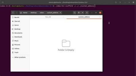 Create New Addons Using Scaffold In Odoo15 Youtube