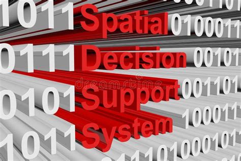 spatial decision support system stock illustration illustration of interactive semi 92510903