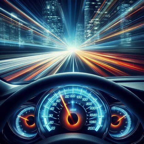 A Car With A Speedometer And The Word Speed On The Dashboard Premium Ai Generated Image