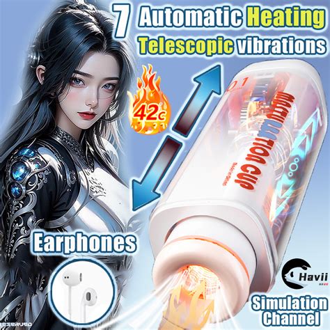 Heating Andtelescoping Andvibrations Masturbation Toy Sex Fleshlight 飛機杯 男用 自慰 Vibratory For Men Toy
