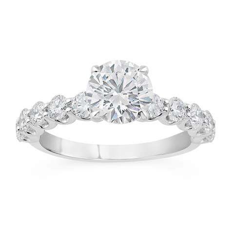 14k Round Lab Grown Diamond Engagement Ring American Ring Source