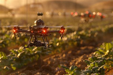 premium photo smart farming using drones and iot sensors