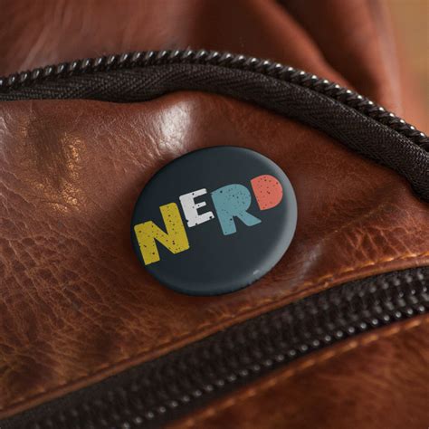 Nerd Pin Badge Metal Mc