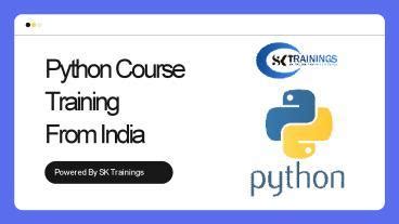 PPT Python Course Online Training SK Trainings PowerPoint Presentation Free To Download