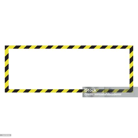 경고 표지판 노란색 검은 색 줄무늬 프레임 템플릿 배경 복사 공간 배너 프레임 스트라이프 어닝 옐로우 0명에 대한 스톡 벡터 아트 및 기타 이미지 Istock