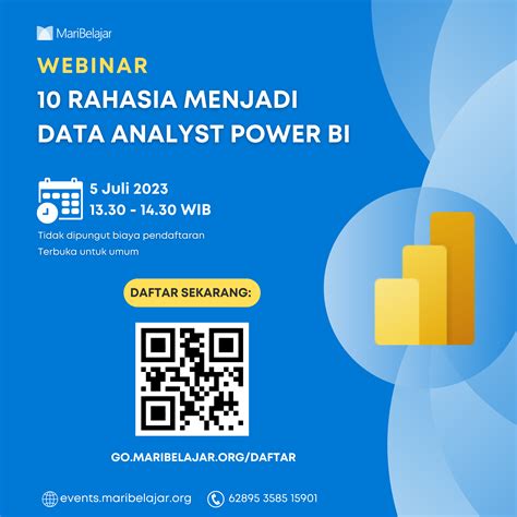 Webinar 10 Rahasia Menjadi Data Analyst Power Bi Maribelajar Events