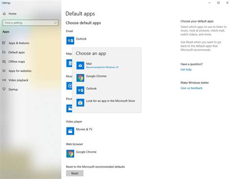Set Default Applications Information Technology Grand Valley State University
