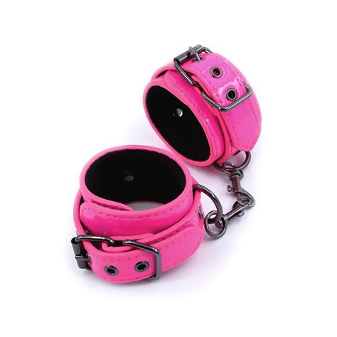 Electra Play Things Ankle Cuffs Neon Pink Janets Dungeon