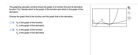 Solved The Graphing Calculator Window Shows The Graph Of A