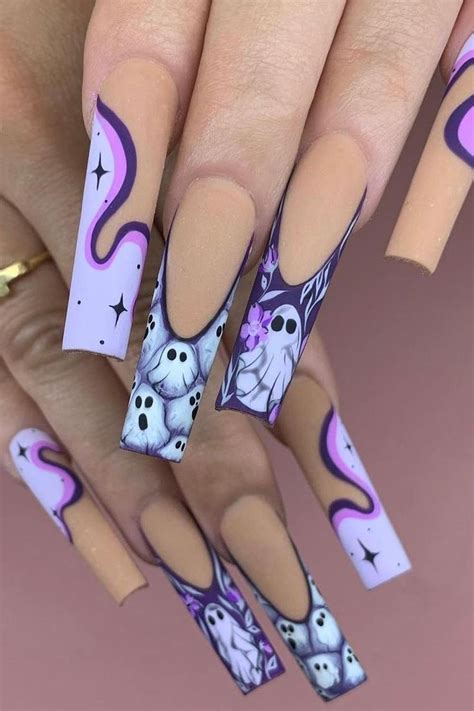 36 Awesome Purple Halloween Nails For You To Try This Spooky Season