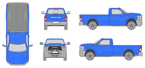 Ram 2500 Big Horn 2025 Regular Cab Long Bed Vehicle Templates Unleashed