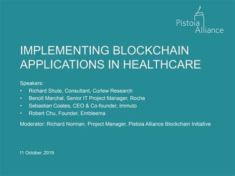Blockchain In Healthcare An Overview Pptx Healthcare Industry Industries