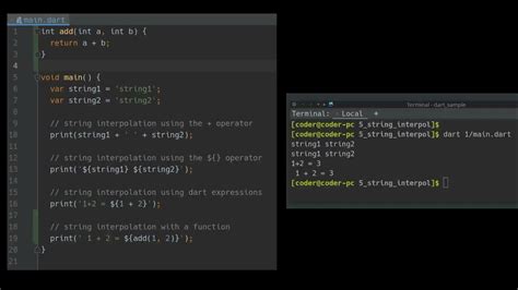 String Interpolation And Concatenation In Dart Programming Language