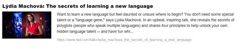 【ted分享】the secret of learning a new language 哔哩哔哩