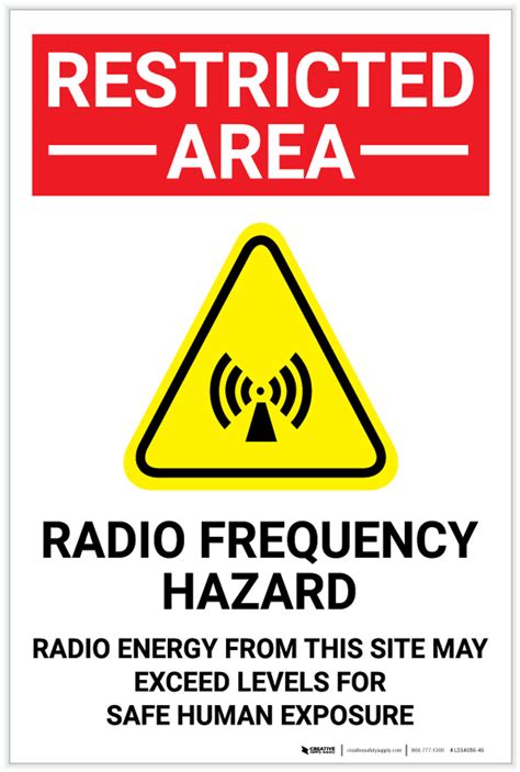 Rf Radiation Warning Signs