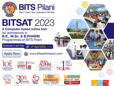 Bits Pilani On Twitter Registration For Bitsat 2023 A Computer Based Online Test For