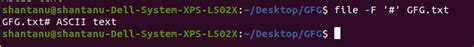 how to find out file types in linux geeksforgeeks