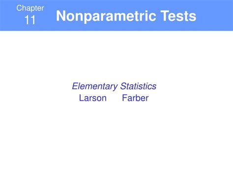 PPT Nonparametric Tests PowerPoint Presentation Free Download ID 2987164
