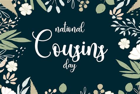 National Cousins Day Holiday Concept Template For Background Banner