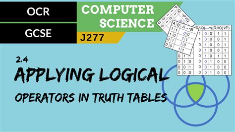 82 OCR GCSE J277 2 4 Truth Tables Craig N Dave