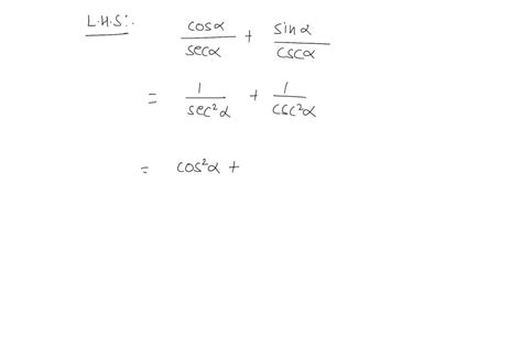Verify That Each Equation Is An Identity See Exa…