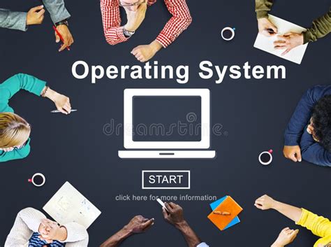 Operating System Access Connection Interface Concept Stock Image