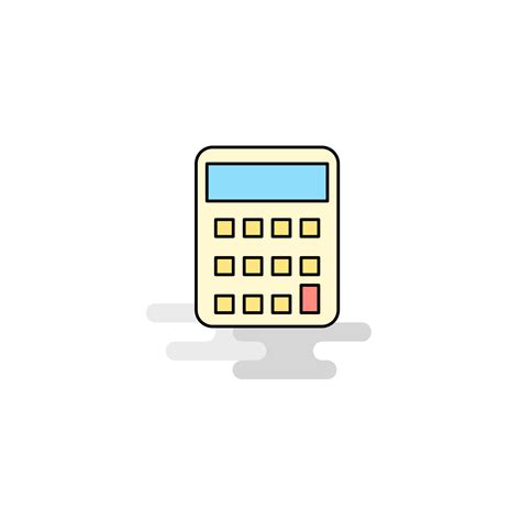 Flat Calculator Icon Vector Vector Art At Vecteezy