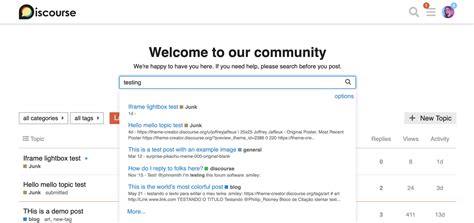 GitHub Discourse Discourse Search Banner