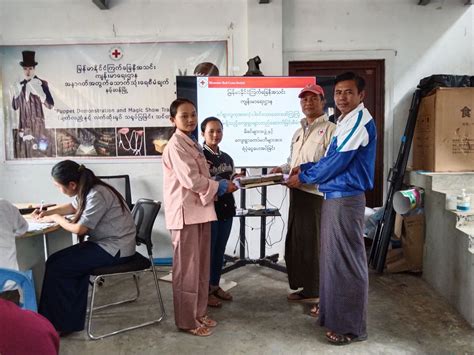 နမ့်ဆန့်မြို့နယ်တွင် မြန်မာနိုင်ငံကြက်ခြေနီအသင်း ကျန်းမာရေးဌာန က စီမံကိန်းဝင် ကျေးရွာများအား