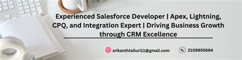 Srikanth Talluri Senior Salesforce Developer Apex Lwc Cpq Ncino 25 App Performance