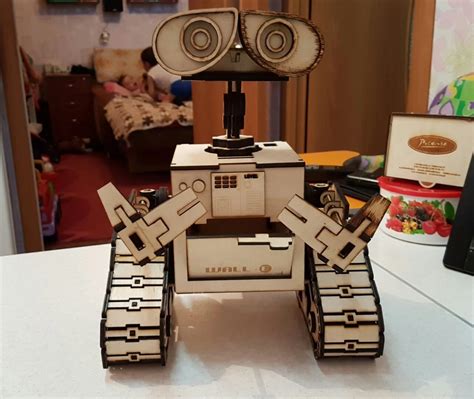 Descarga Vector Robot Wall E De Corte Láser Archivo Ai Cults 3d