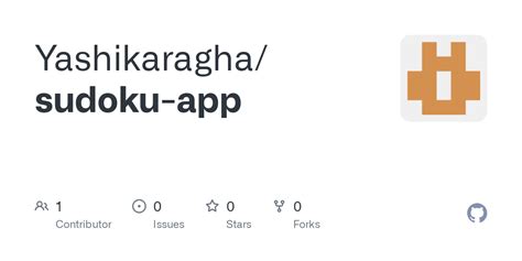 Github Yashikaraghasudoku App
