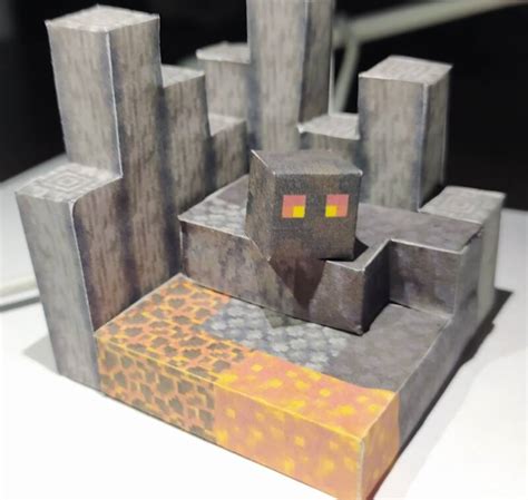 Polished Basalt Minecraft Papercraft Opjzqb